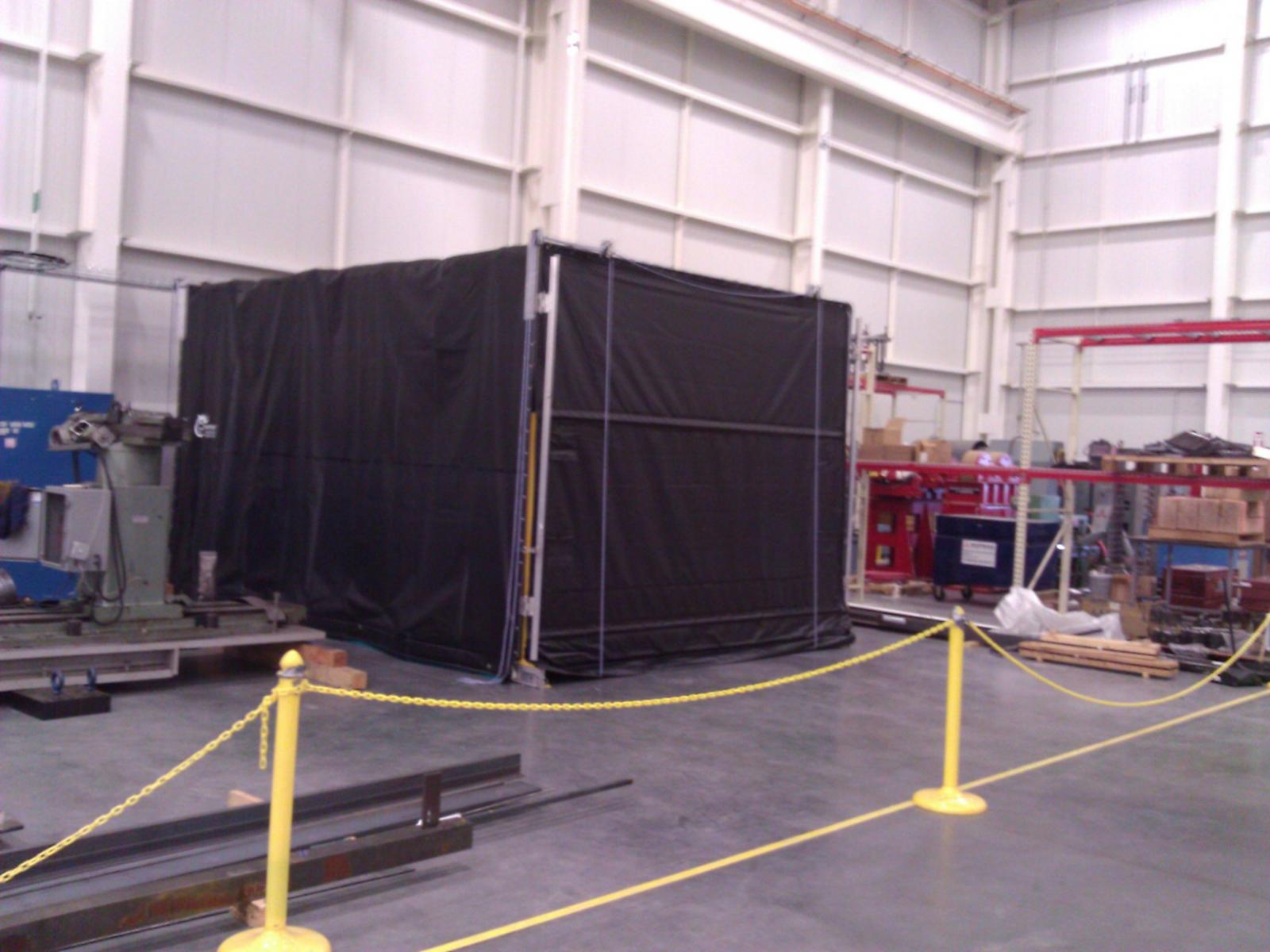 Chameleon: Retractable Blackout Tents for MPI NDT UV-Light Tests